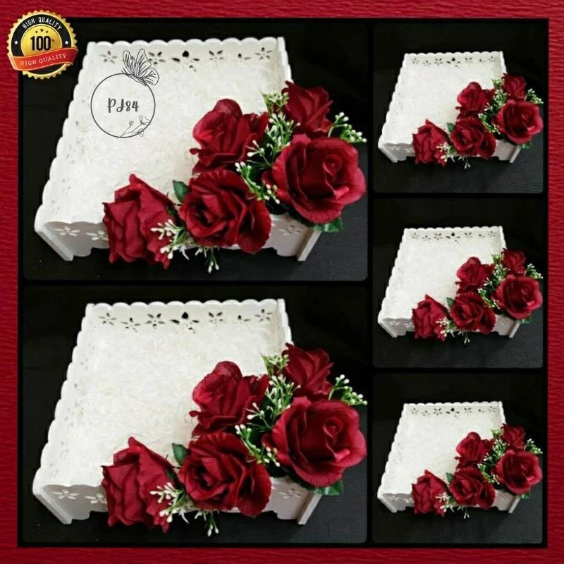 Dulang Hantaran Siap Gubah Pallet Putih (5/7dulang)+🎁/Wedding | Shopee ...