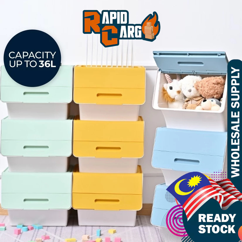 Korea Toy Storage Box Front Opening Storage Box Thickened Children's ...