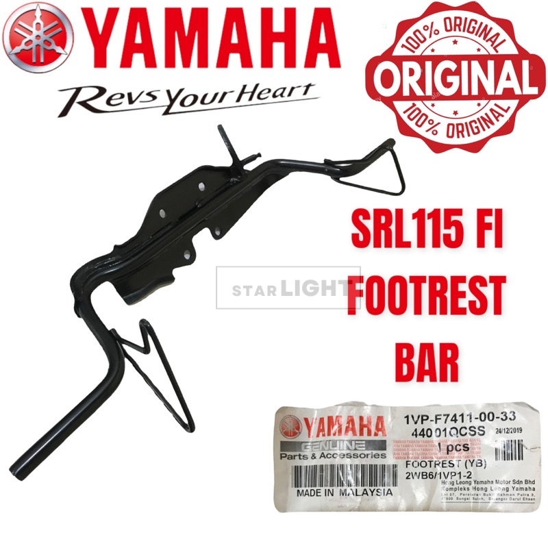 YAMAHA SRL115 FI FUEL INJECTION (1VP) 100% ORIGINAL HLY FRONT FOOTREST ...