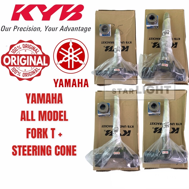 100% JAMINAN ORIGINAL KYB YAMAHA LC135 V1-V8 Y125Z Y15ZR SRL110 RXZ FZ150 FORK T STEERING STEM ...
