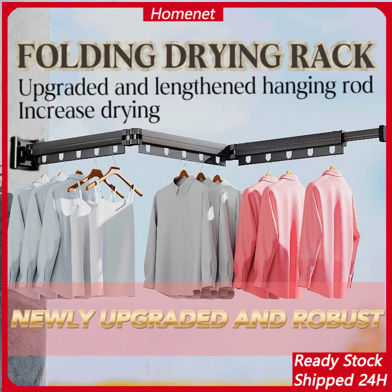 🔥LOWEST-PRICE🔥Aluminum alloy folding drying rack hanger new balcony ...