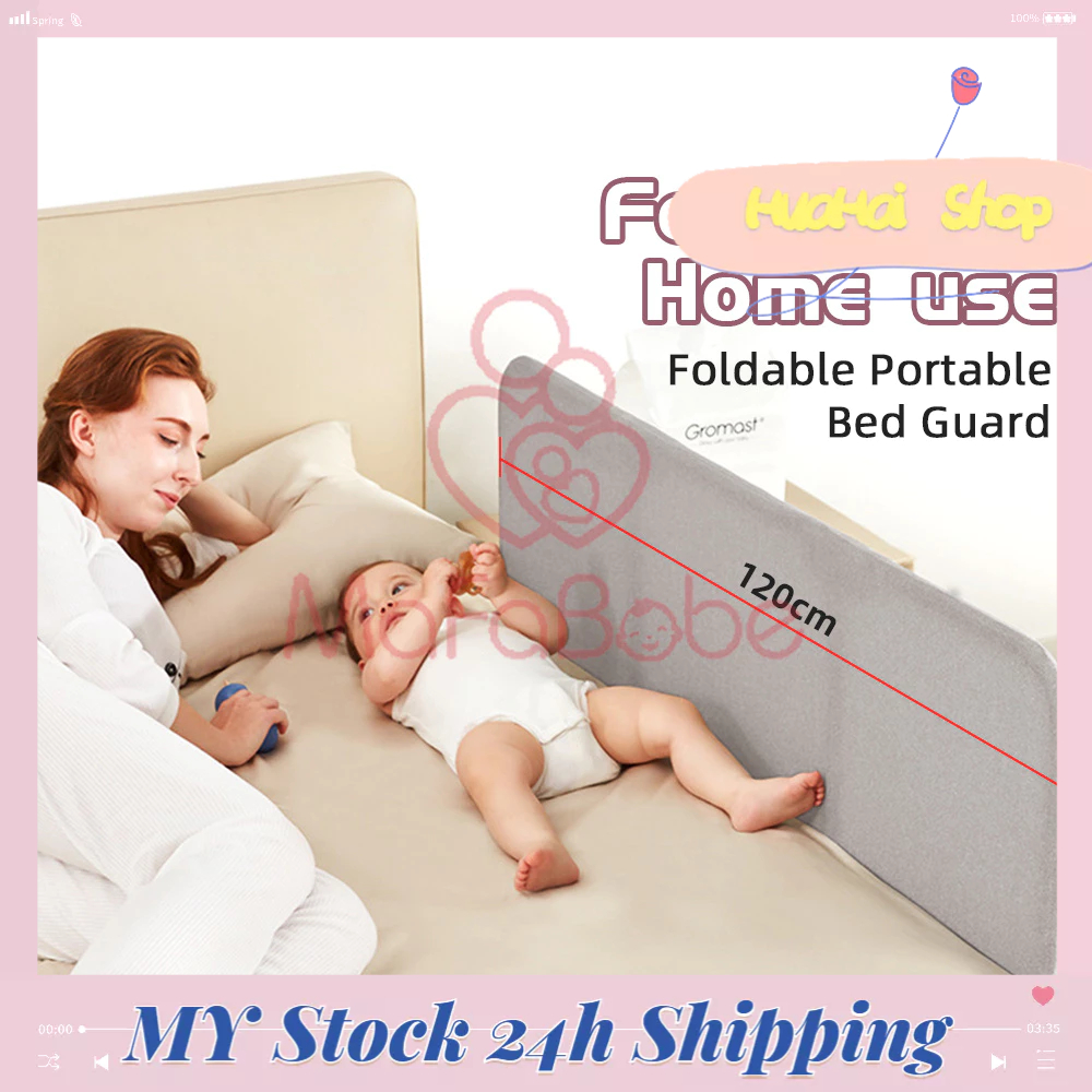 Mafababe Baby Anti-fall Bed Fence Foldable Bed Guard Gate For Kids 80cm ...