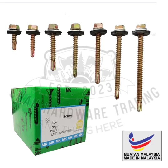 MK BRAND DS-HW 520/525/640/645/650/665/ Awning screw/ Skru atap/ Skru ...
