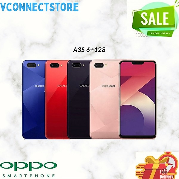 Oppo A3s (6+128gb 4G LTE) 100% Original Demoused 95-98% Like New ...