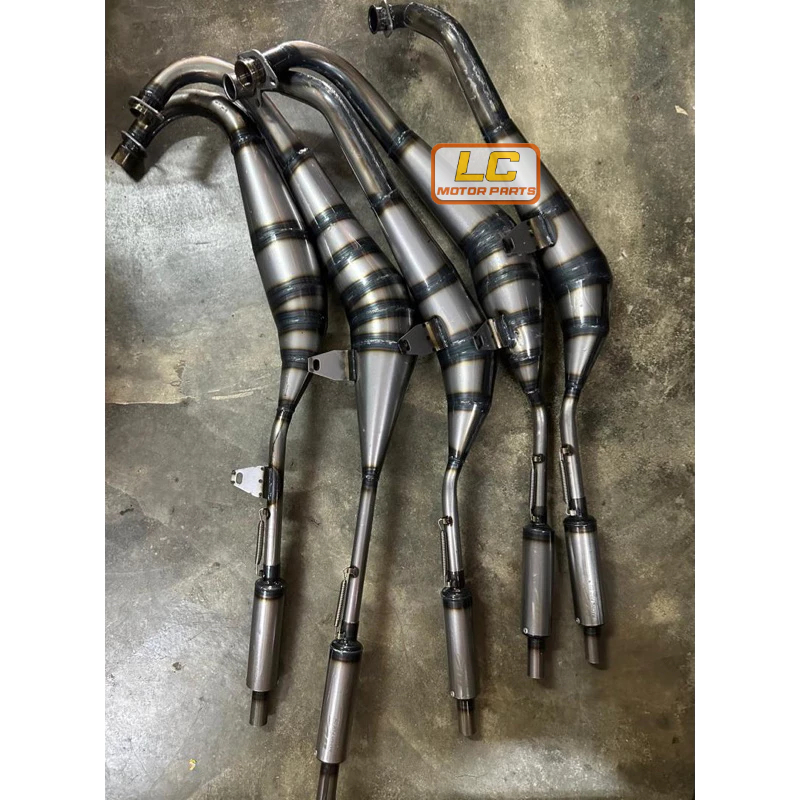 RACING PIPE ON EXHAUST PAIP EKZOS RXZ 125Z Y125Z Y125ZR YAMAHA SUZUKI ...