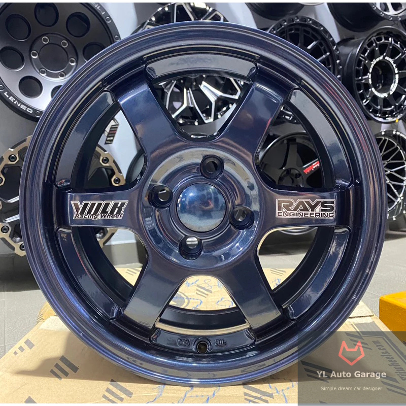 Volks Rays TE37 [Matt Blue] Sport Rim 15x7JJ ET37 (4x100) | Shopee Malaysia