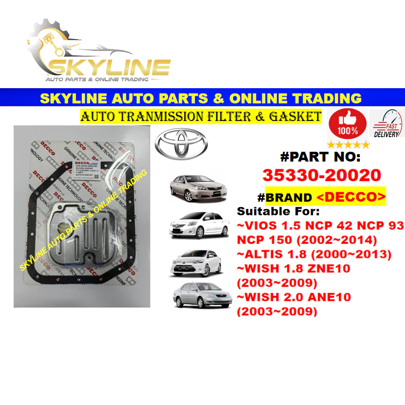 35330-20020 Toyota Vios Ncp 42 Ncp 93 Ncp 150 / Altis 1.8 / Wish 1.8 ...
