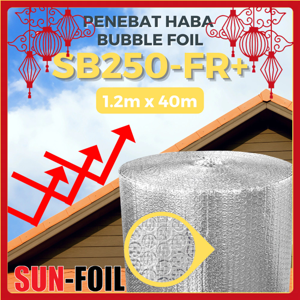 SUNFOIL Bubble Foil Series SB250-FR+ [40m] Bubble Aluminium Foil ...