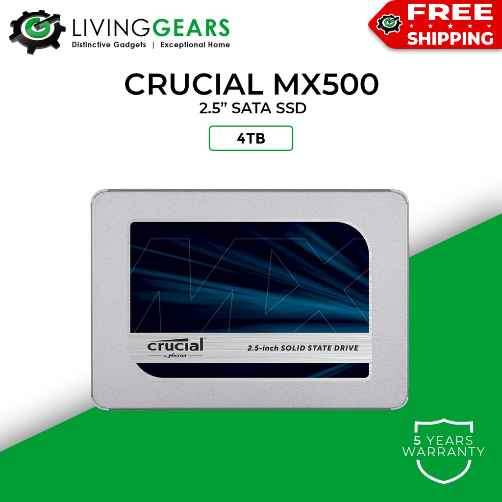 Crucial MX500 4TB SATA SSD SSD 560 MB/s Read 510 MB/s Write | Shopee Malaysia