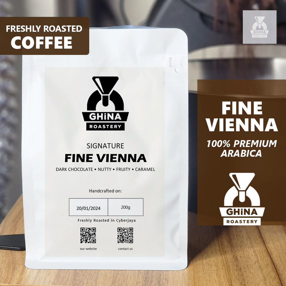 100% Arabica Coffee Bean - Signature Fine Vienna - Dark Roast - 200Gram ...
