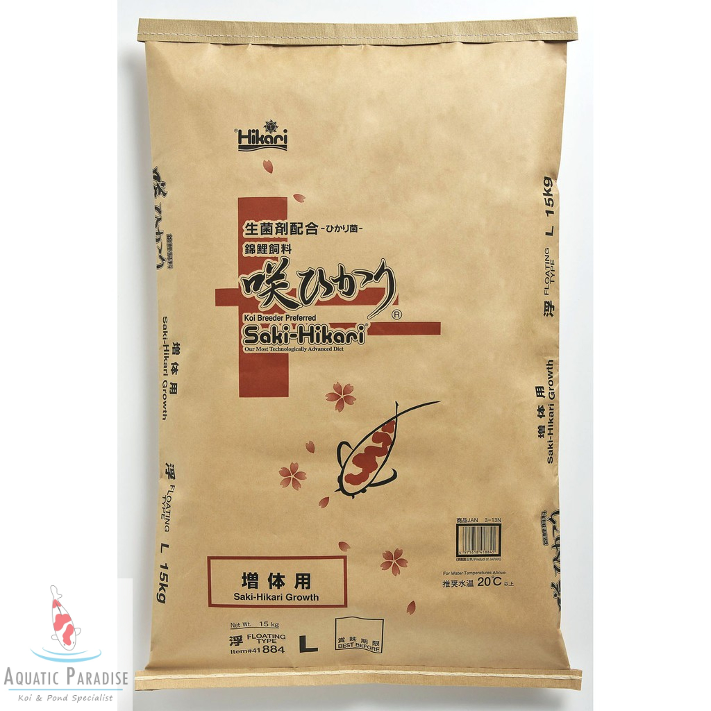 Saki Hikari GROWTH FLOATING 15kg (S Size EXP 02/27, M Size EXP:10/26, L ...