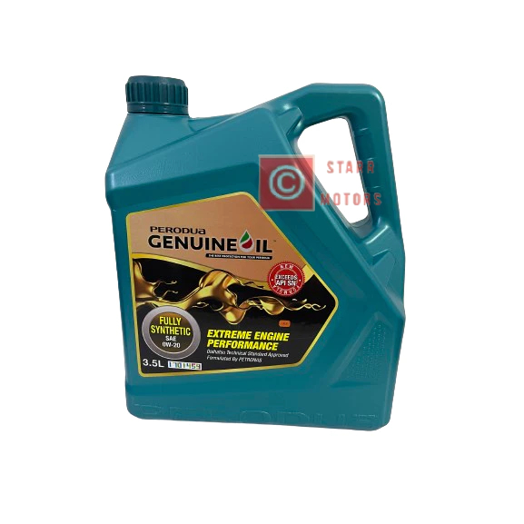 NEW PERODUA SAE 0W-20 3.5L BEZZA 1.3 NEW MYVI ENGINE OIL FULLY ...