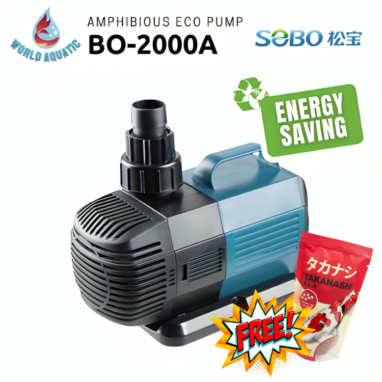 SOBO Amphibious Aquarium 18Watt Eco Water Pump BO-2000A 18W (6 MONTH ...
