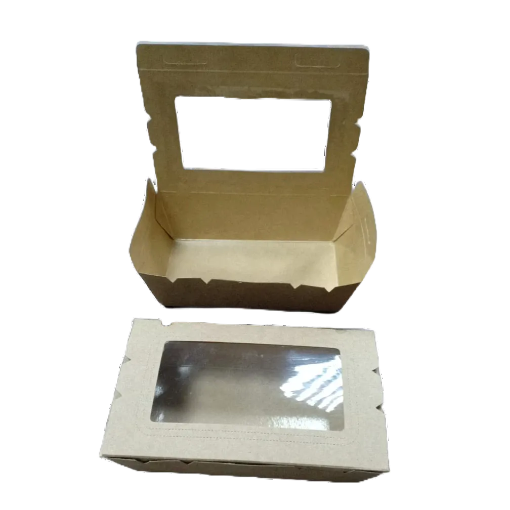 Window Paper Lunch Box 100 pieces [160mm x 90mm x 50mm] | Shopee Malaysia