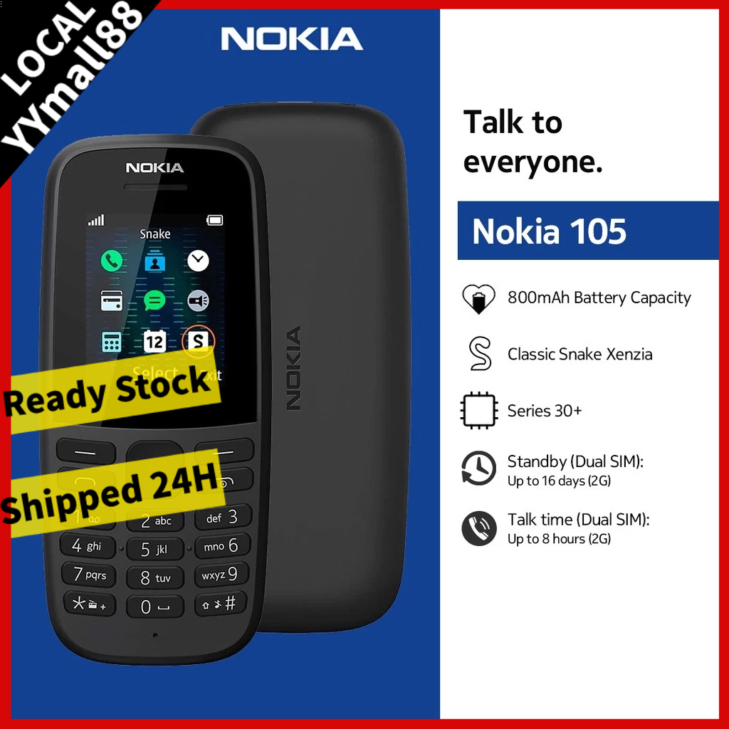( Ready stock ) Nokia-105 New Dual Sim Phone nokia phone android ...