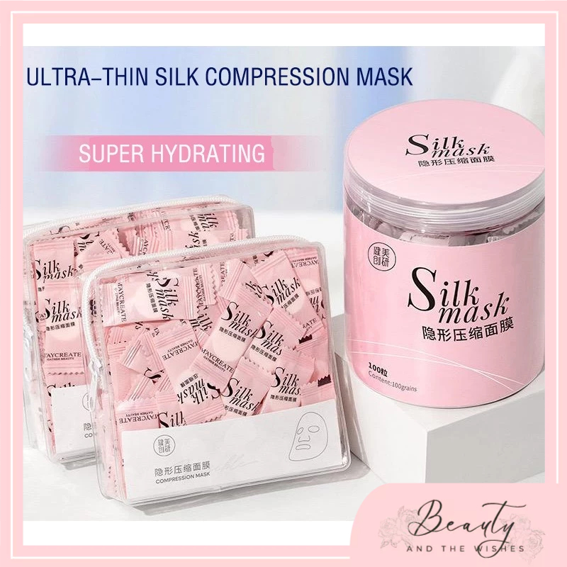 Silk Compressed Facial Mask Paper Ultra Thin Compressed Natural Silk ...