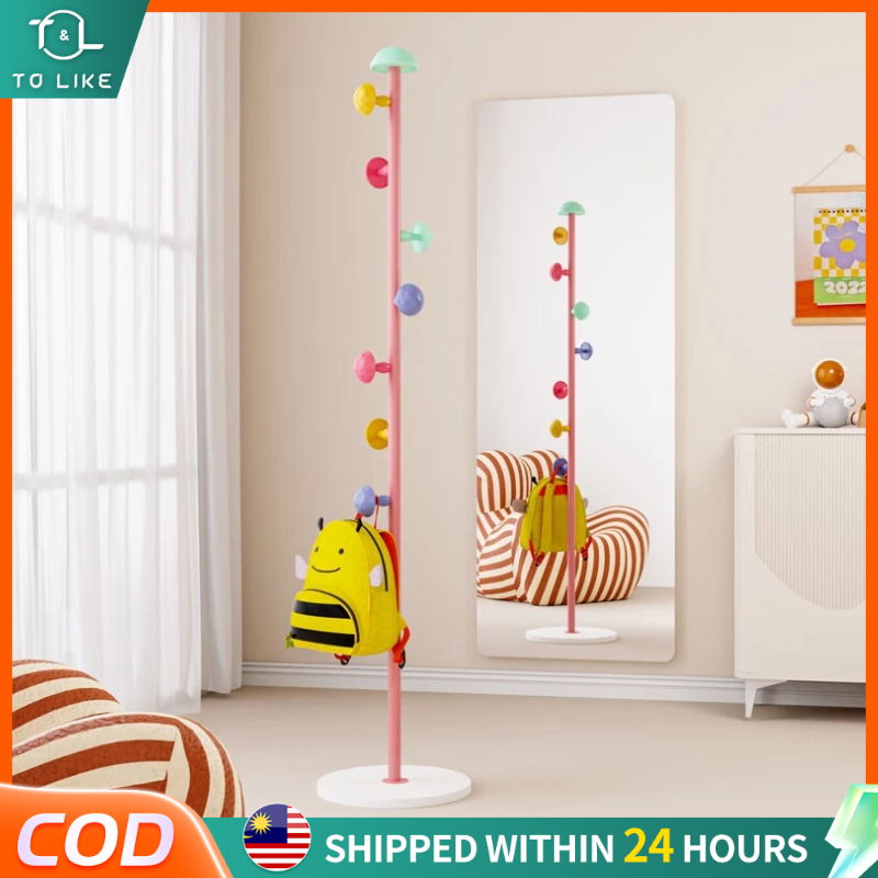 Colorful Children's Clothes Rack Cute Coat Rack Stand Iron Hat Rack ...