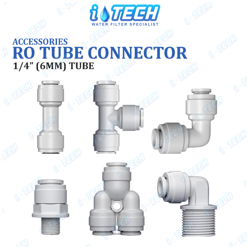 RO Water Tube Fitting Quick Connect Kit 1/4" Tube Fitting Shut Off Ball ...