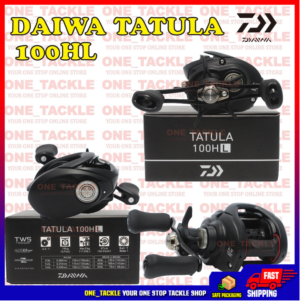 2018 DAIWA TATULA 100HL/100HSL/150HSL Left Handle Baitcasting Reel ...