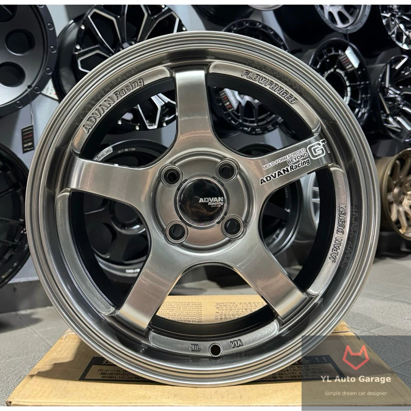 Advan Racing GT [Hyper Black] Sport Rim 15x7JJ ET40 (4x100) | Shopee ...