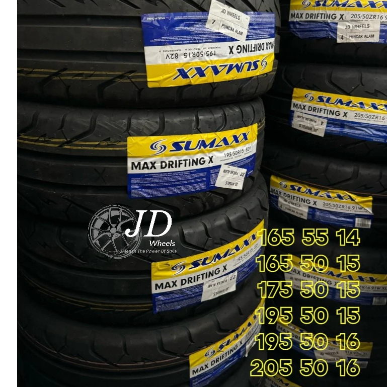🆕Tayar Tyre Tire [Sumaxx MAX Drifting X] 165/55R14 165/50R15 175/50R15 195/50R15 195/50R16 205 ...