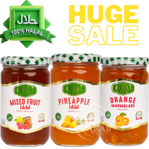 Royal Arm Jam 350g ( Strawberry - pineapple - marmalade - apricot ...