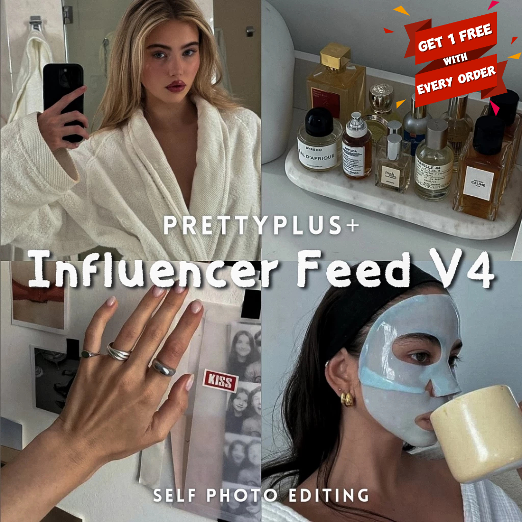 Influencer Feed V4 | Lightroom Preset Mobile IOS Android & PC Desktop ...