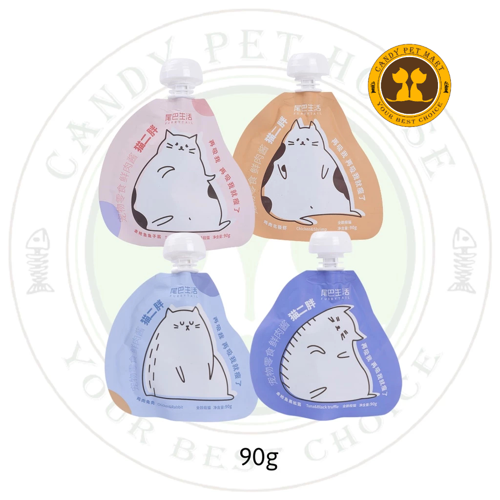 Furrytail Healthy Cat Pouch/Cat Wet Food/Cat Wet Treat-90g(POUCH ...