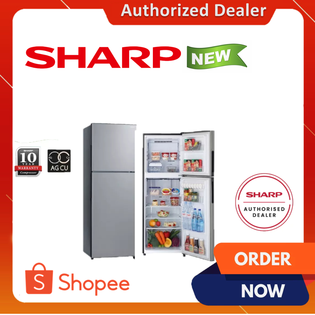 ** FREE SHIPPING ** Sharp Smile Refrigerator SJ285MSS SJ-285MSS 280L ...