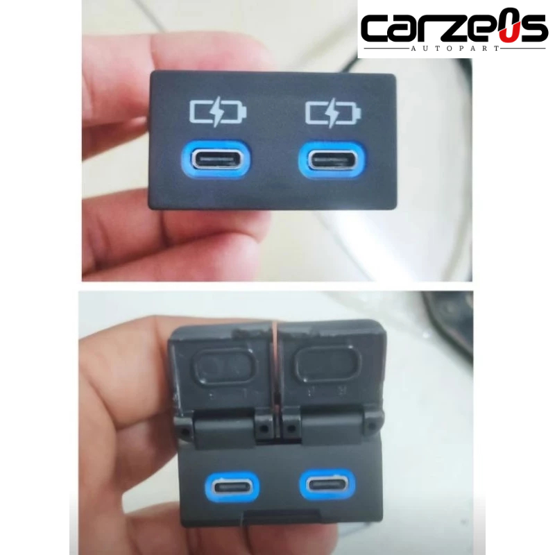 Toyota USB Type-C Fast Charging Vios Yaris 2018-2022 USB Charging Rear ...