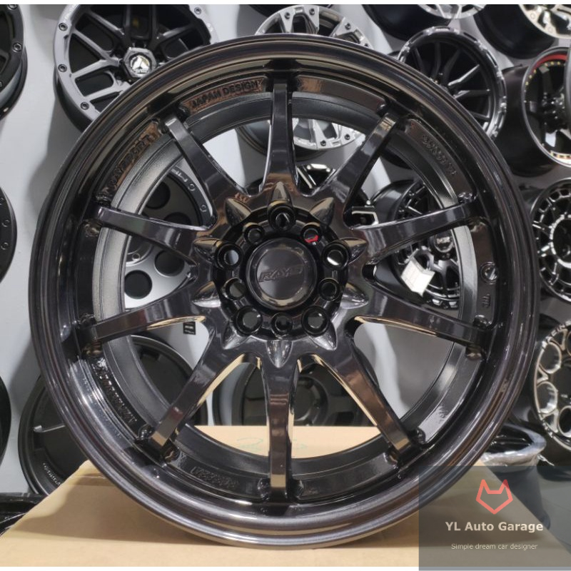 CE28 [Diamond Dark Gun Metal] Sport Rim 17x8JJ ET38 (5x100/114.3 ...