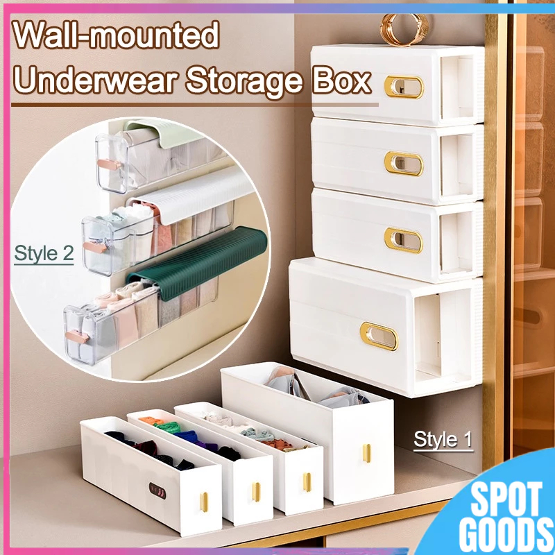 Specool-Drawer Style Underwear Storage Box Undergarment Organizer ...