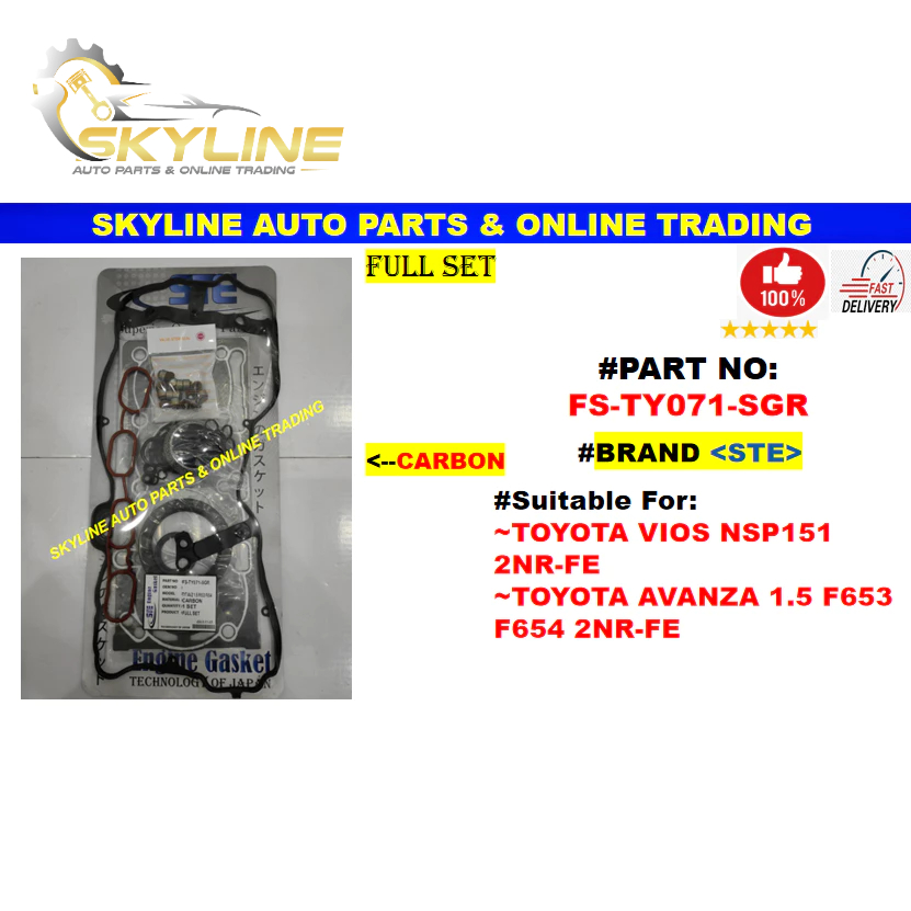 FS-TY071-SGR Top / Full Overhaul Set Toyota Avanza 1.5 F653 F654 ...