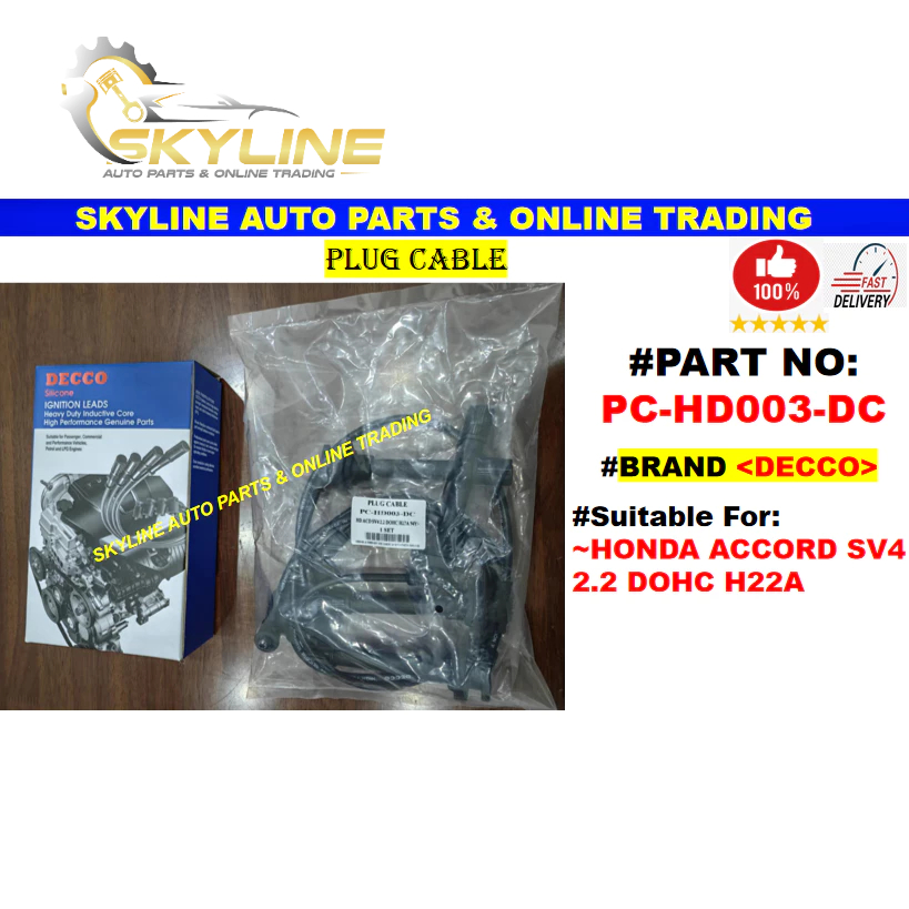 Plug Cable / Plug Wire *Brand DECCO* Honda Accord Sv4 2.2 Dohc H22A ...