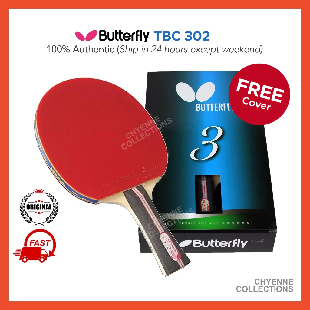 Butterfly TBC 302 Complate Table Tennis Racket • FL Ping Pong Bat ...