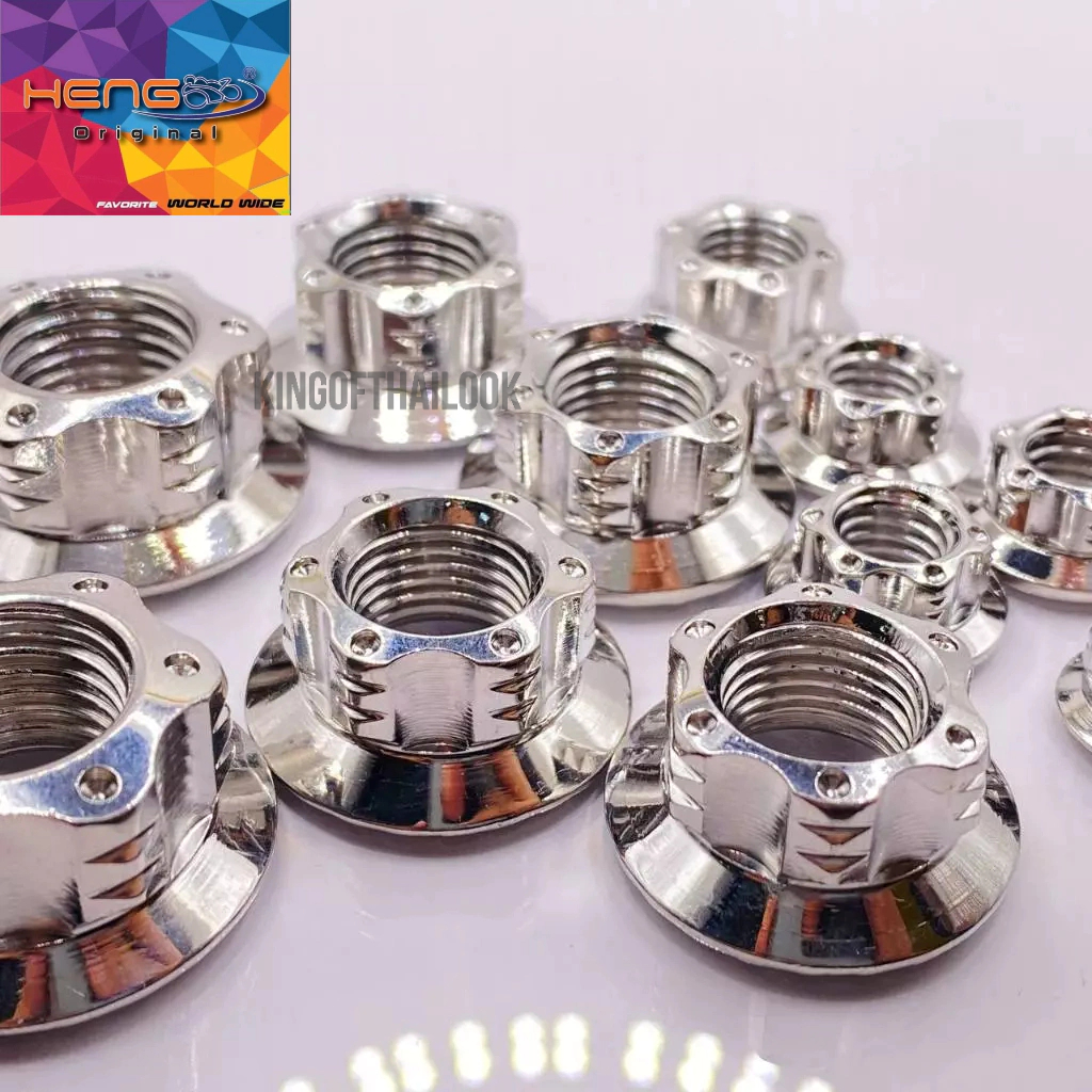 🔥1PCS NUT SCREW CHROME ORIGINAL HENG 🔥 NUT SKRU UNIVERSAL | Shopee Malaysia