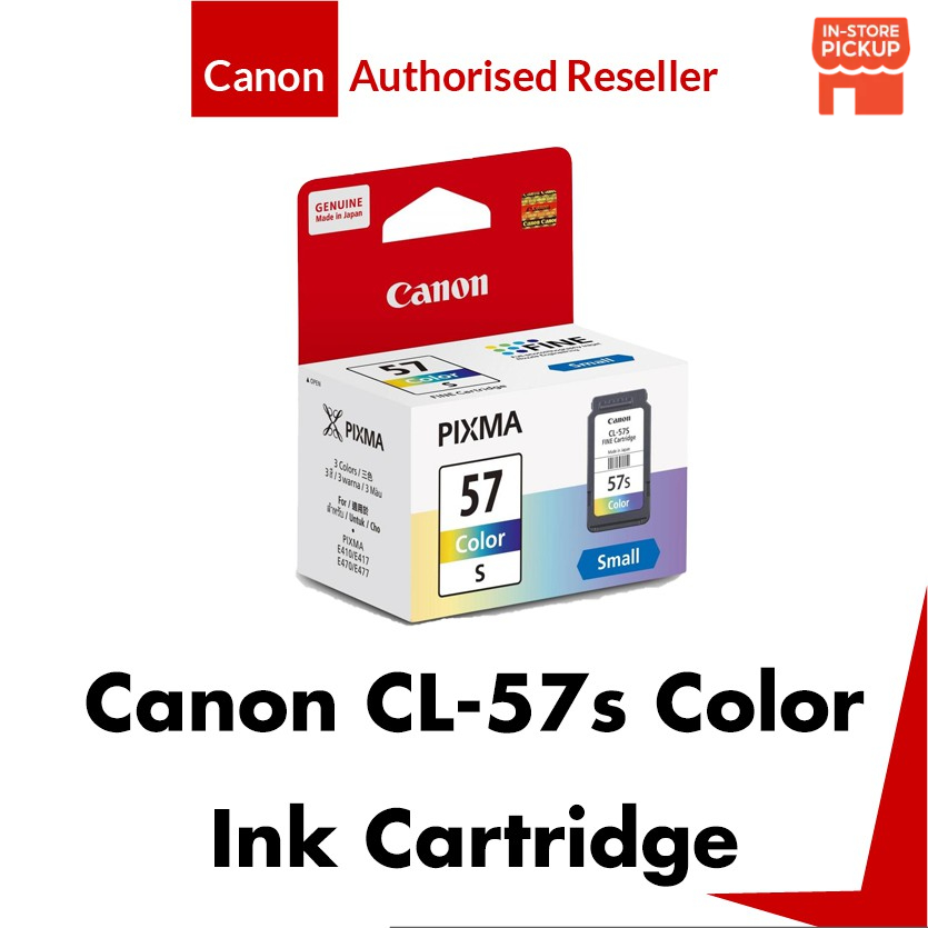 Canon CL-57 S Small Color Original Ink Cartridge for E410/E470 Printer ...