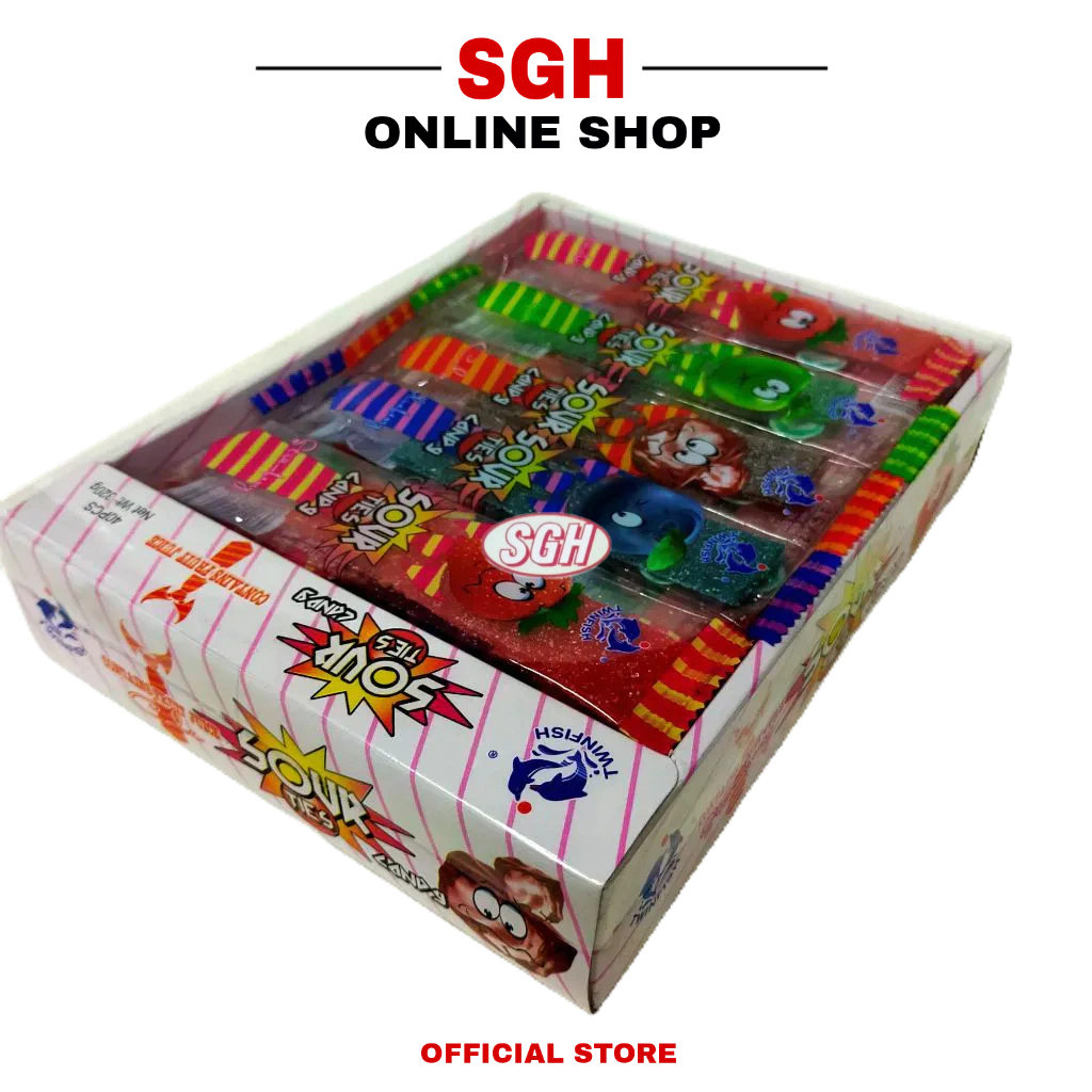 Twinfish 4x4 Sour ties Chewy Candy 40pcs(halal) | Shopee Malaysia