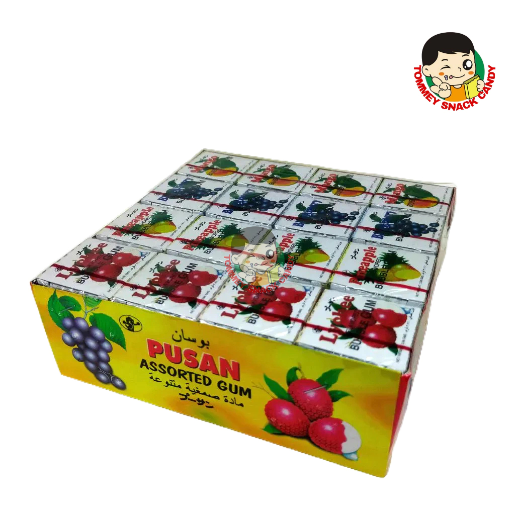 Childhood Old Time 4 Flavours Assorted Pusan Bubble Gum 48pcs | Shopee Malaysia
