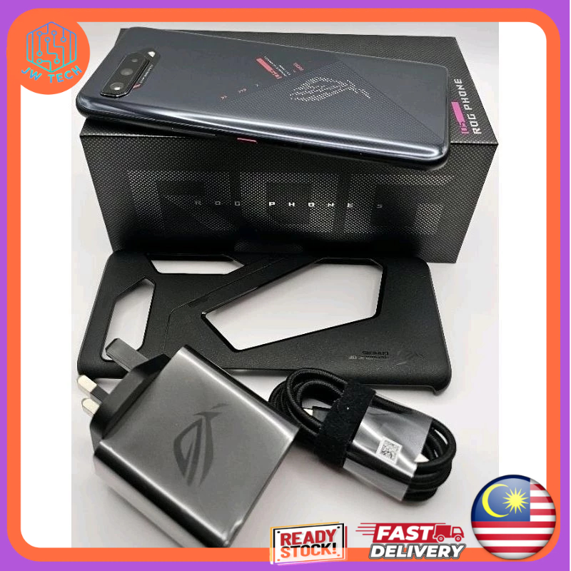 Asus ROG Phone 5 Full Set Used Pristine Condition With Kunai 3 Gamepad ...