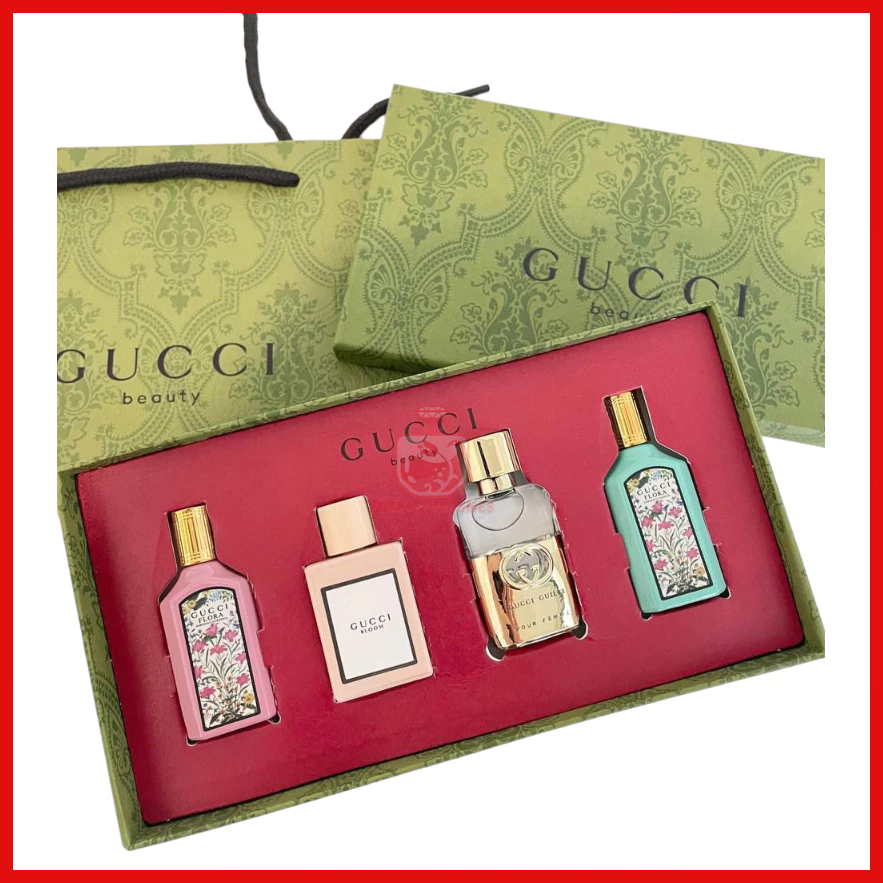 GUCCI BEAUTY MINI COFFRET PERFUME SET 4 IN 1 (4 X 5ML) FOR WOMEN ...