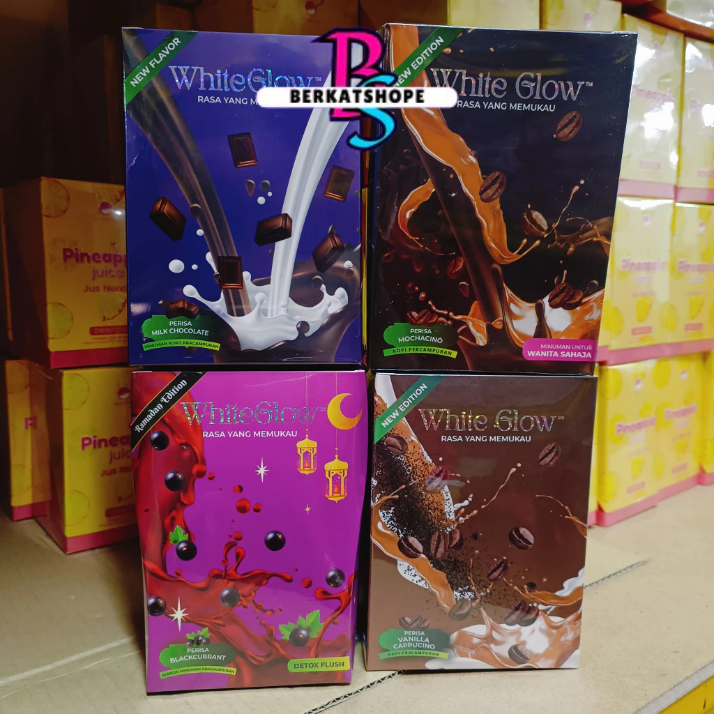 New WHITEGLOW 10s Whiteglow Ori Thiarna Beauty HQ Kopi Neslo Mochacino ...