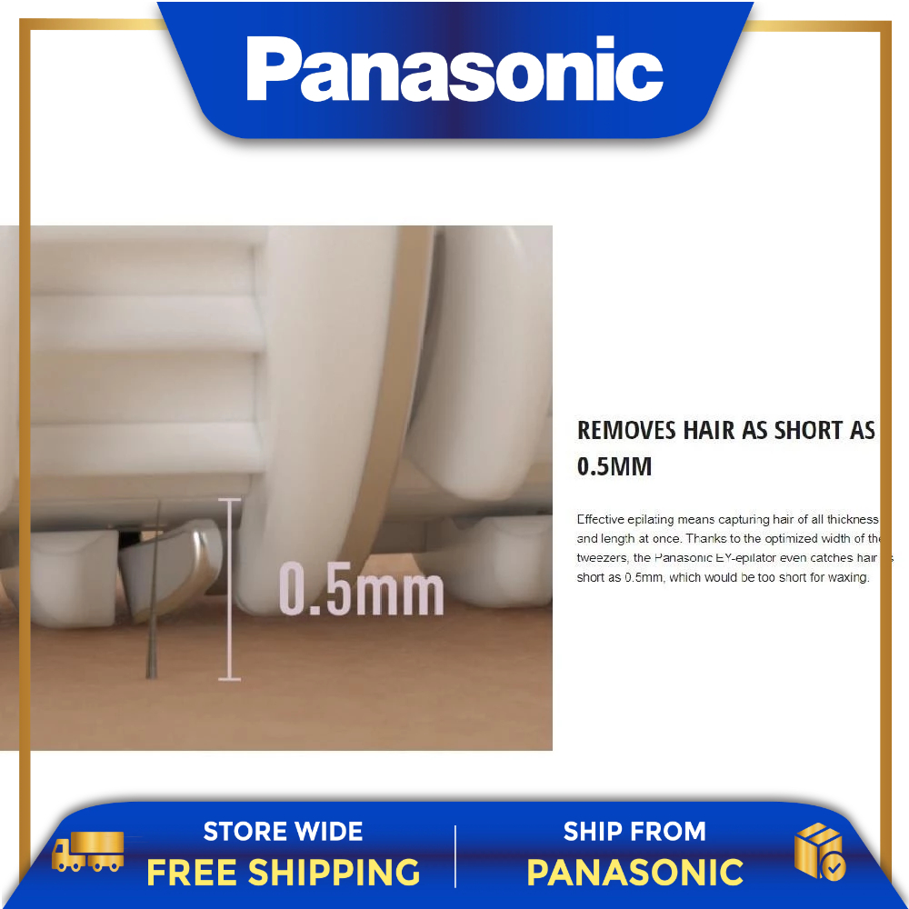 PANASONIC ES-EY30 EY SERIES EPILATOR DOUBLE DISC, SINGLE STROKE, ZERO ...
