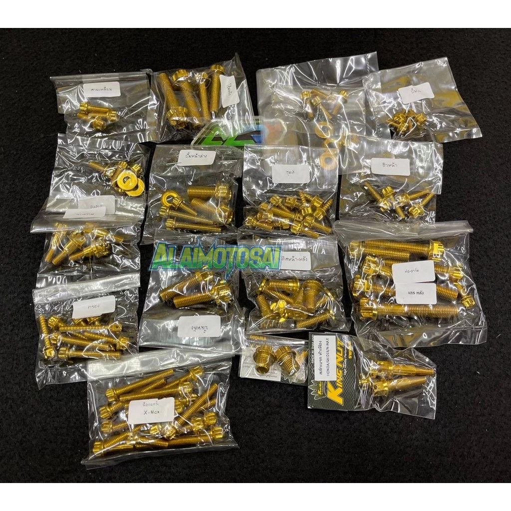 🔥🇹🇭 XMAX SCREW SET FULLSET 🔥🔥SKRU STAINLESS GOLD TITANIUM BLUE XMAX250 ...