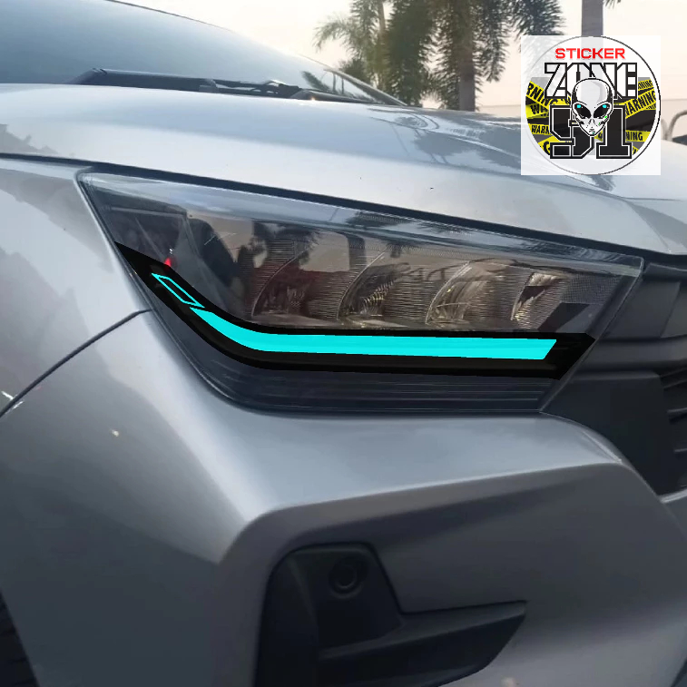 Perodua Axia Neon Day Light Sticker [ One Pair ] Part 1 10 Colors ...