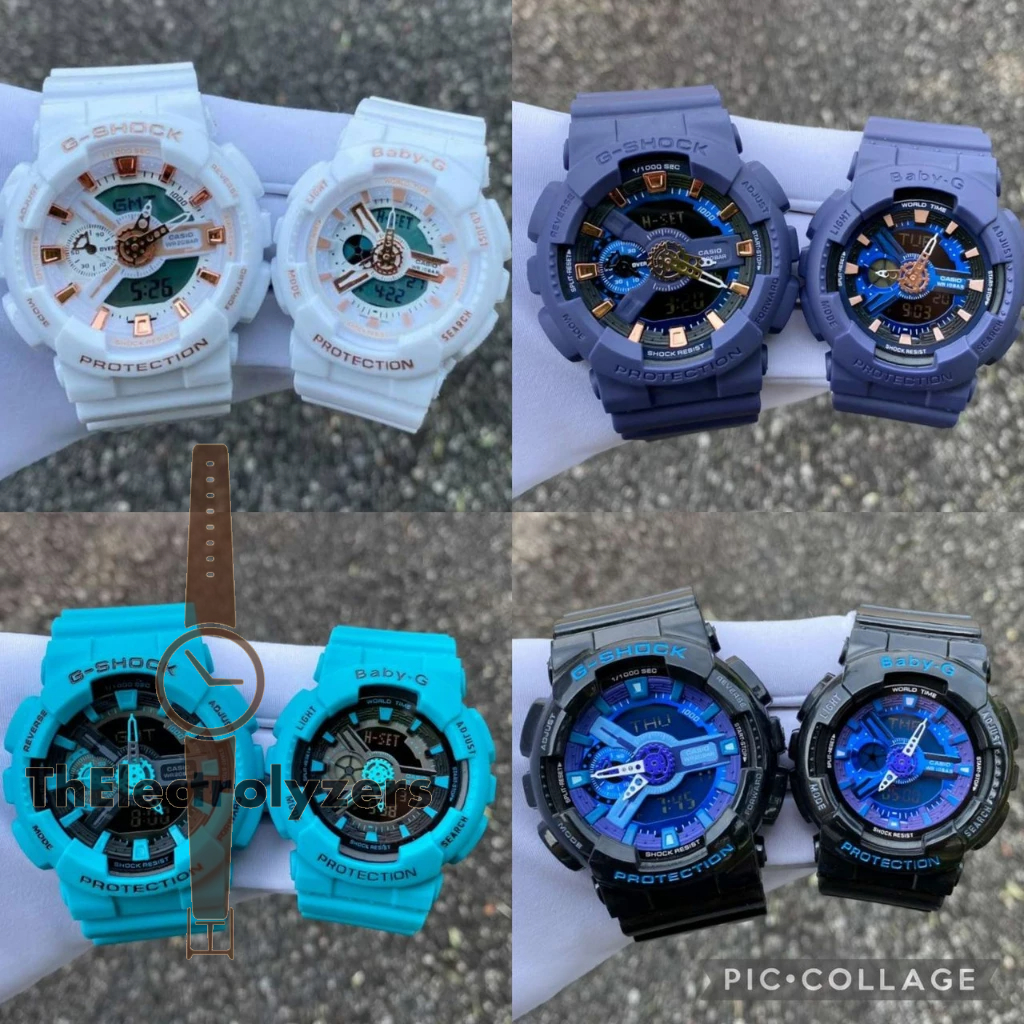 NEW ARRIVAL JAM TAGAN GA-110 COUPLE SET HIGH QUALITY RUBBER STRAP ...