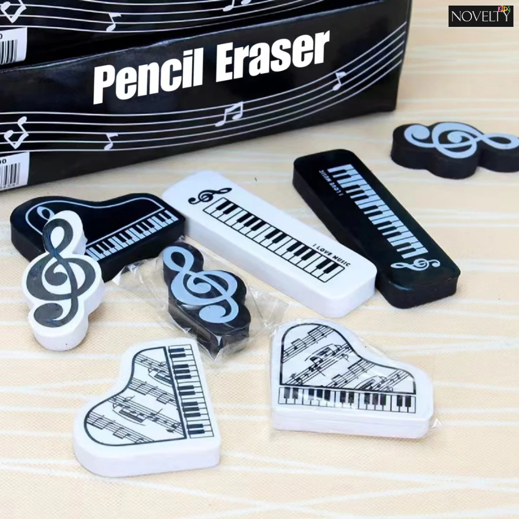 Piano Keyboard Music Note Pencil Eraser 1pc Music School Stationery ...