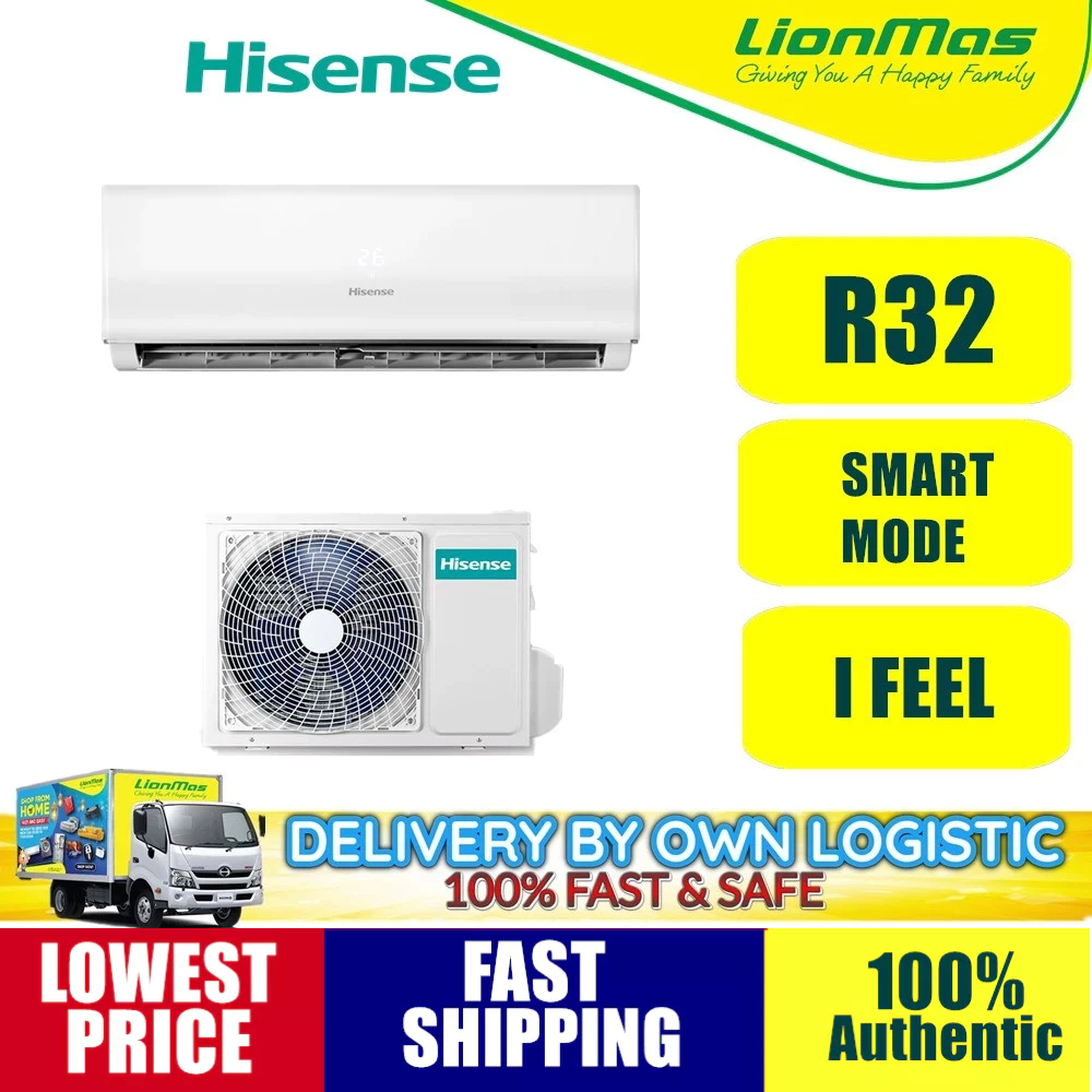 HISENSE 1.5HP / 1.0HP R32 Air Conditioner Non Inverter | Shopee Malaysia