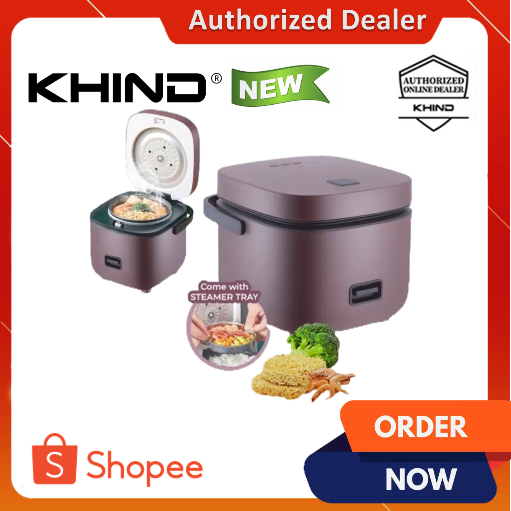 Khind Smart Multifunction mini Rice cooker 0.8Liter RCM08 | Shopee Malaysia