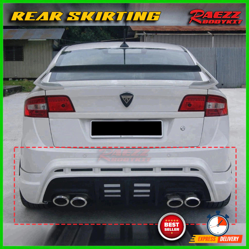 Proton Preve **Black Bison** Rear Skirt Only ( WITHOUT PAINT ) | Shopee ...